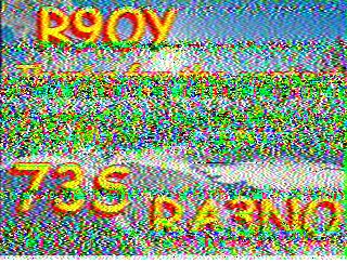 SSTV pictures received by 9K2OW
