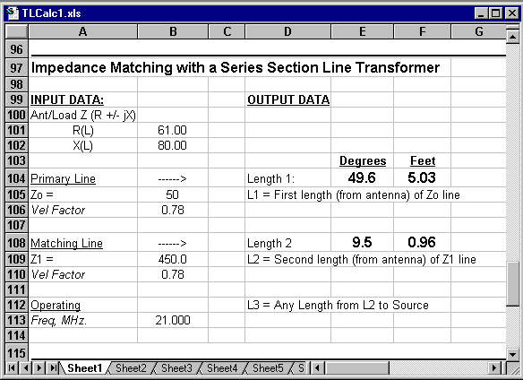 AA3RL Transmission Line Calculator