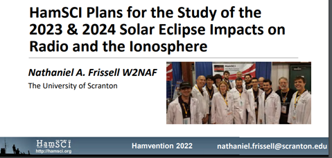 HamSCI's Solar Eclipse Program on Zoom