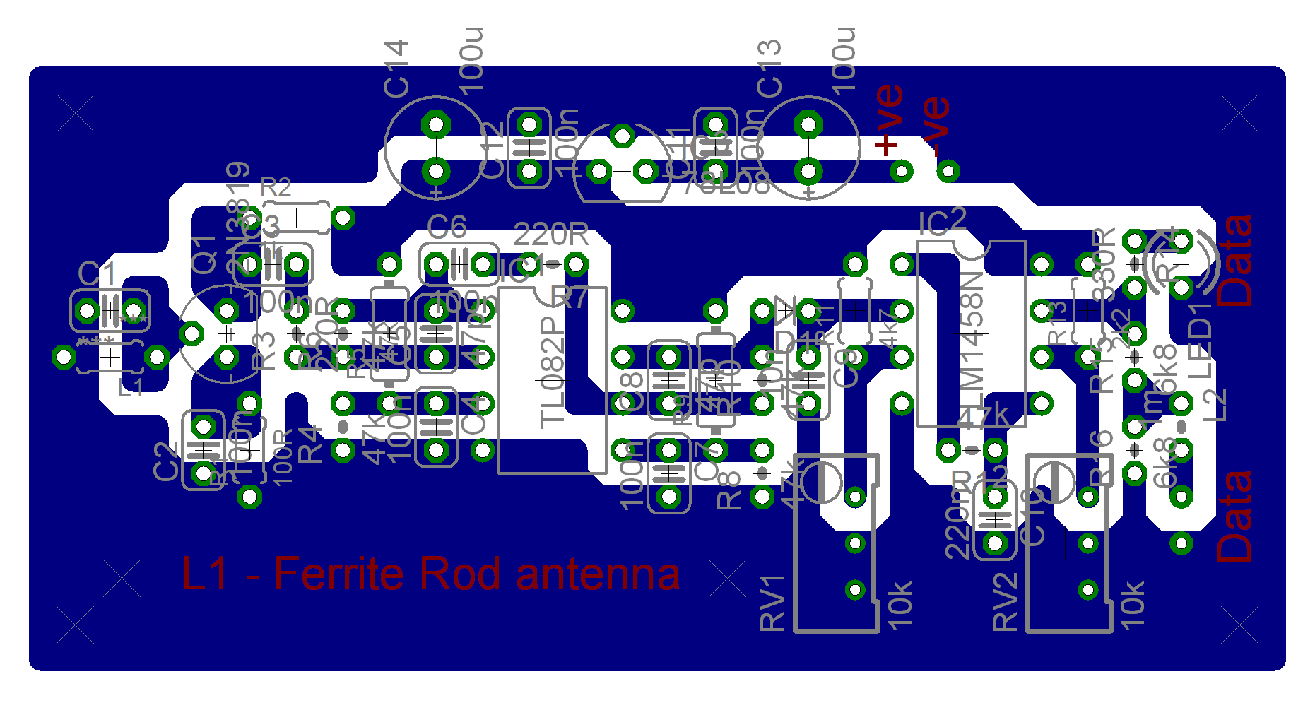Simple sensitive MSF receiver PCB layout