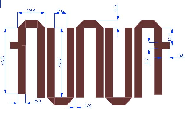 1420MHz Band Pass microstrip filter