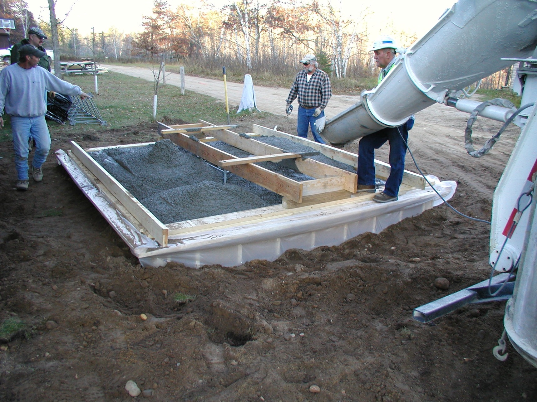 Tower Base Installation | Camp Wilderness Amateur Radio Club