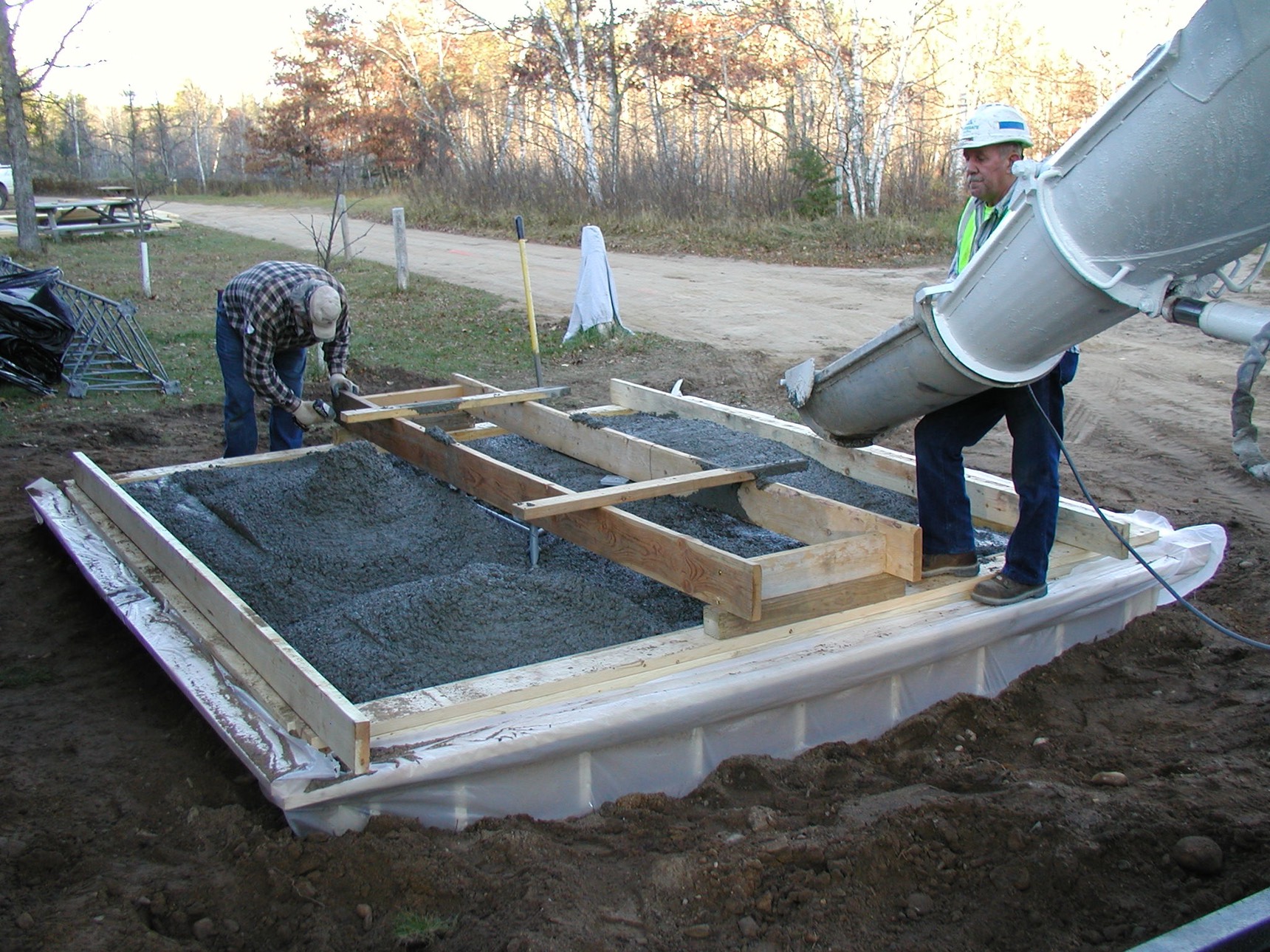 Tower Base Installation | Camp Wilderness Amateur Radio Club
