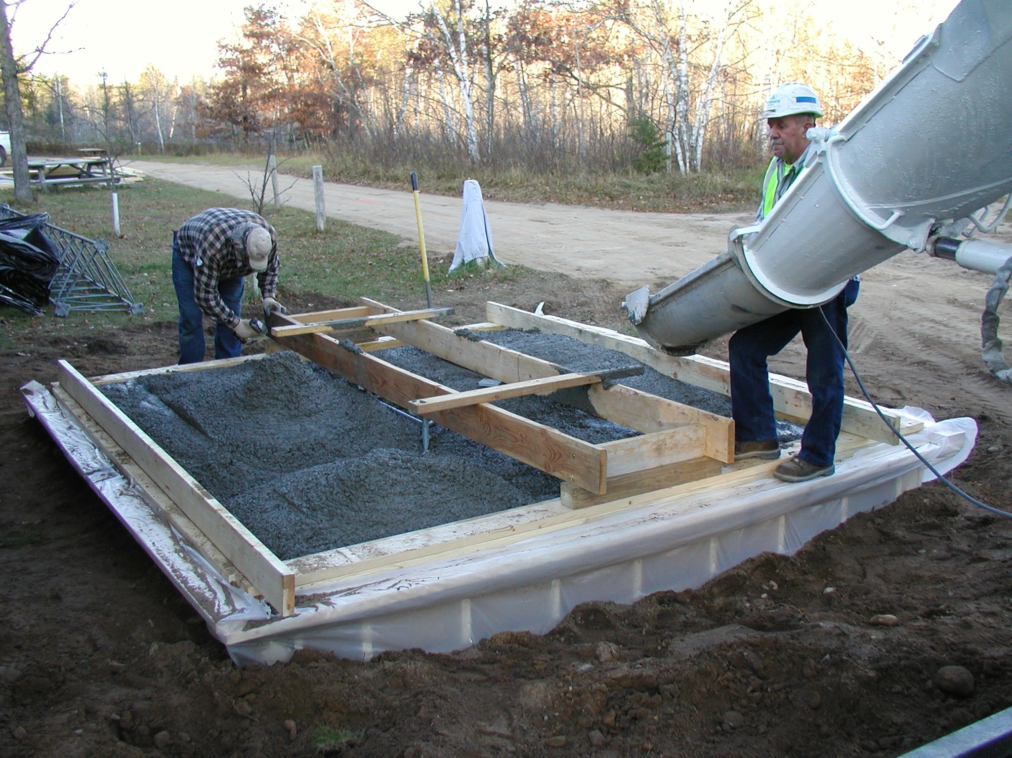 Tower Base Installation | Camp Wilderness Amateur Radio Club