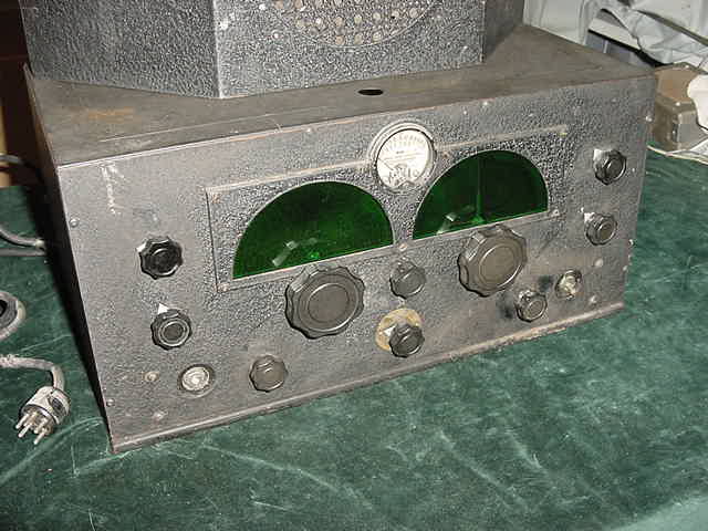 RME-69 front panel ....dial glass is green