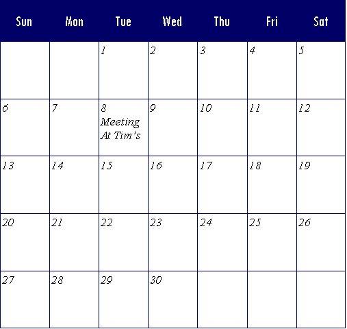 Calendar