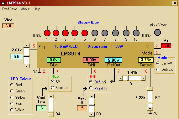Single and Dual LM3914 Calculators