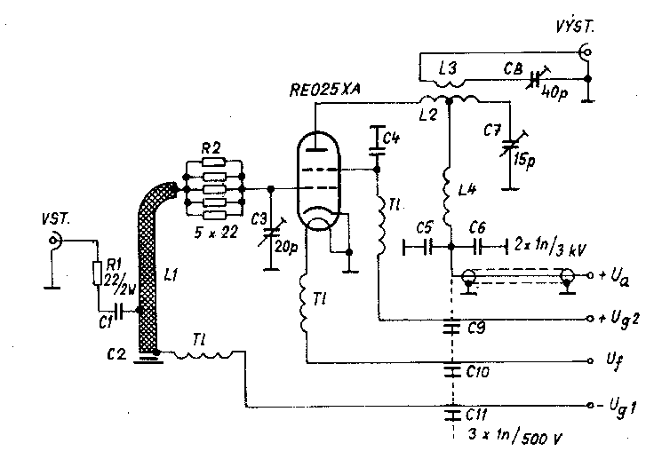 PA 144 MHz RE025XA (4CX250B) 300W