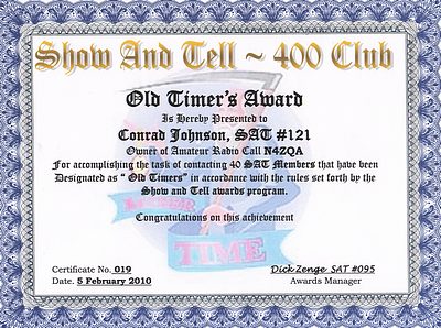 old timers certirficate