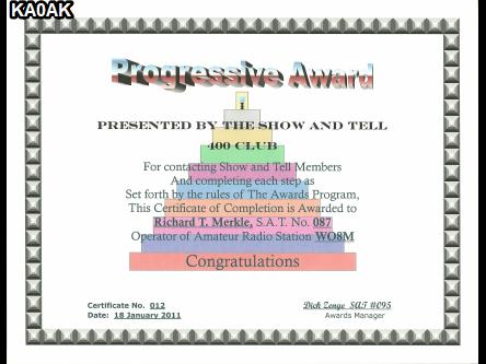 progressive certificate