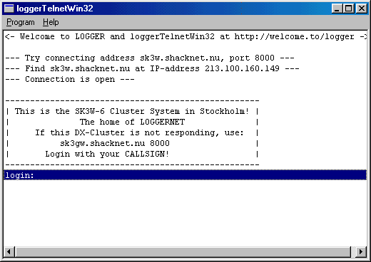 LOGGER installation och start