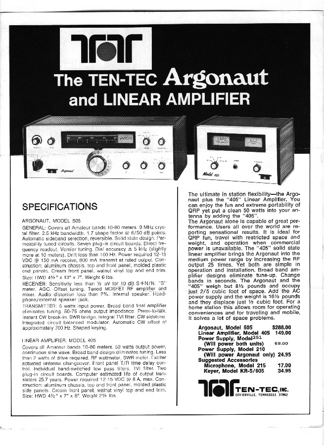 Unofficial TenTec Pages