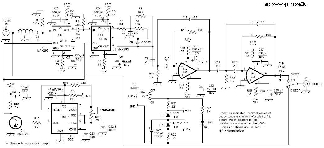 Active Filter Circuits: Select to topic of interest