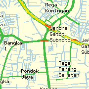 Peta daerah Jakarta Selatan