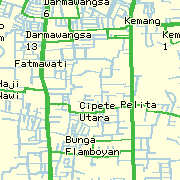 Peta daerah Jakarta Selatan