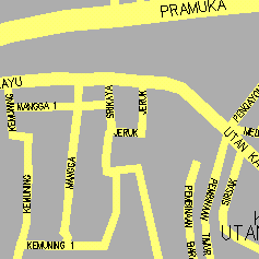 Peta daerah Cempaka Putih dan sekitarnya