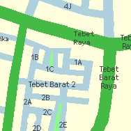Map of Tebet area
