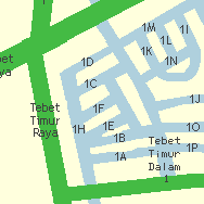 Map of Tebet area