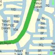Map of Tebet area